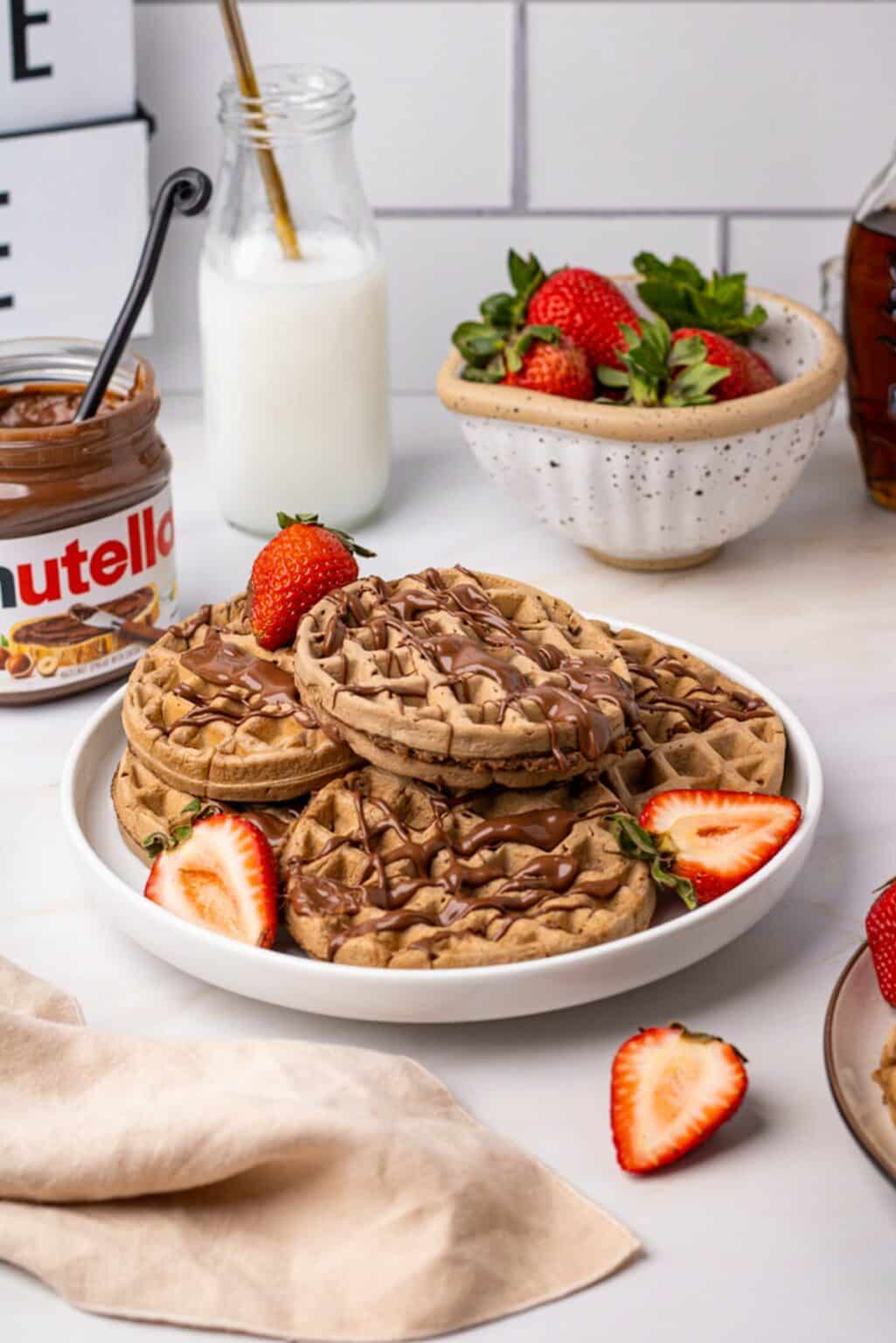 Nutella Waffles | Golden Truffle
