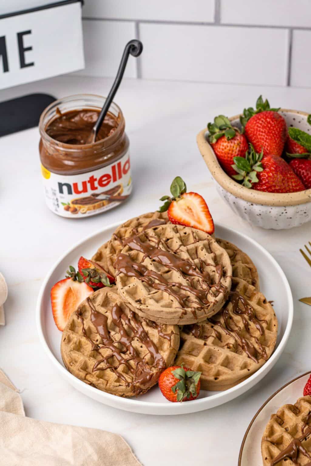 Nutella Waffles | Golden Truffle