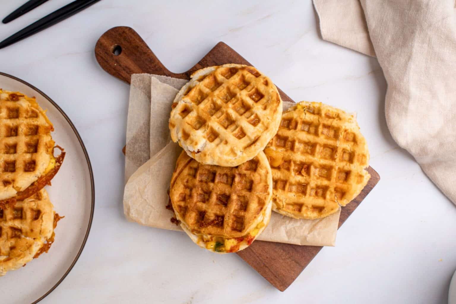 Stuffed Waffles (Made With Biscuits) | Golden Truffle