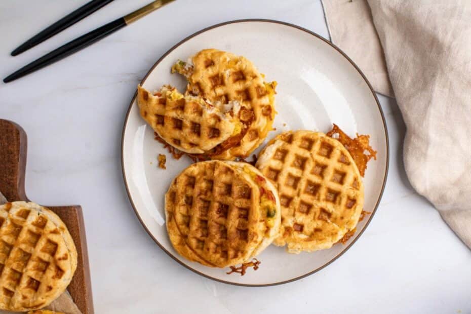 Stuffed Waffles (Made With Biscuits) | Golden Truffle
