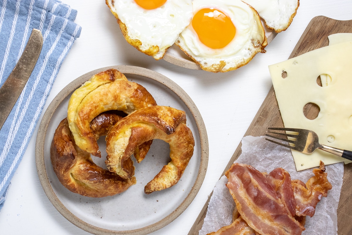 Bacon Egg And Cheese Croissant | Golden Truffle