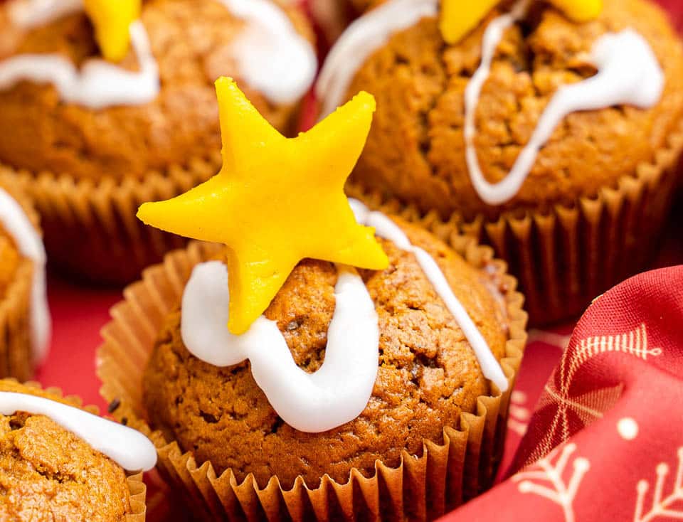 Gingerbread Christmas Muffins | Golden Truffle