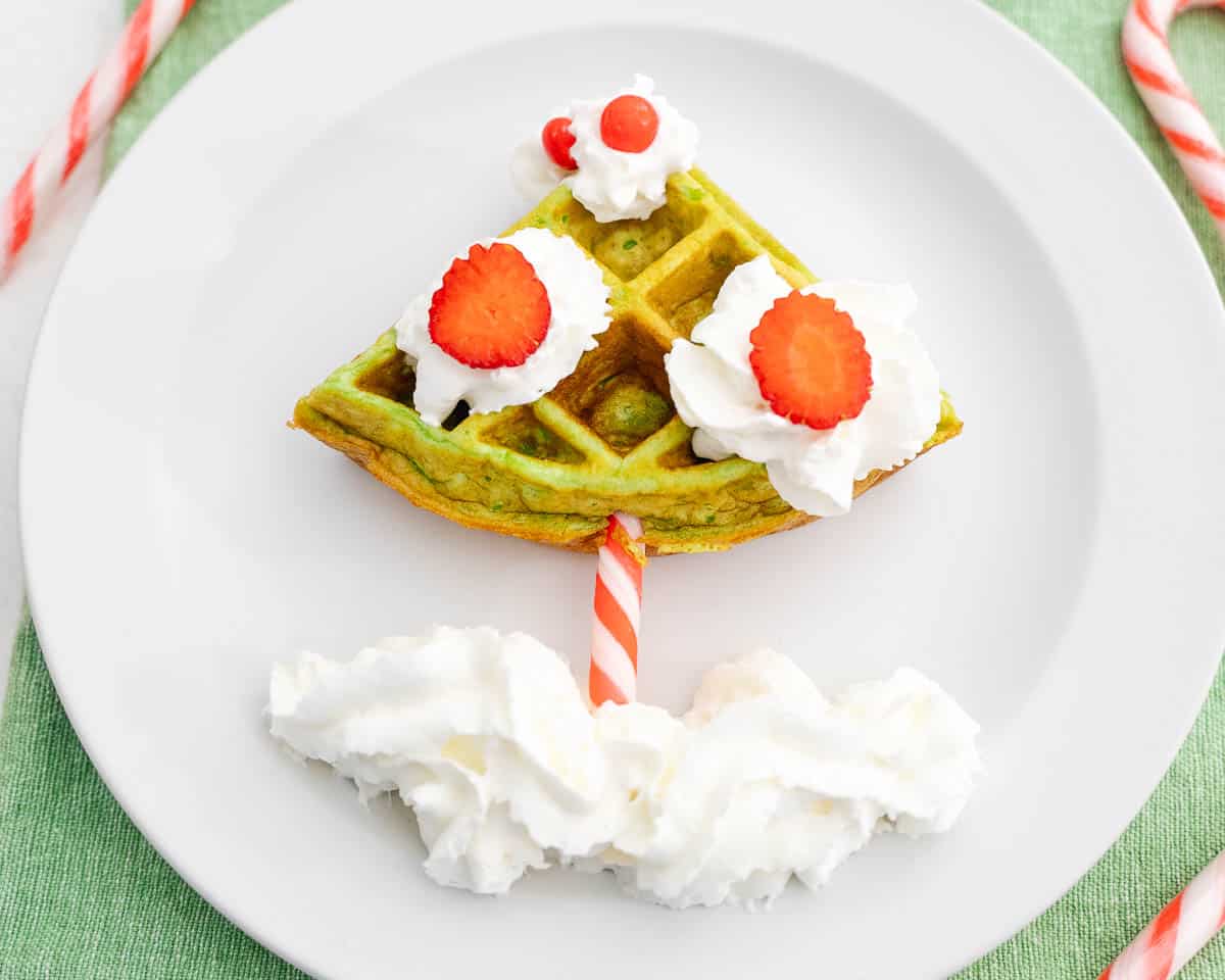 Christmas Tree Waffles | Golden Truffle