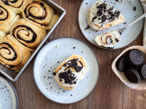 Cookies & Cream Cinnamon Rolls | Golden Truffle