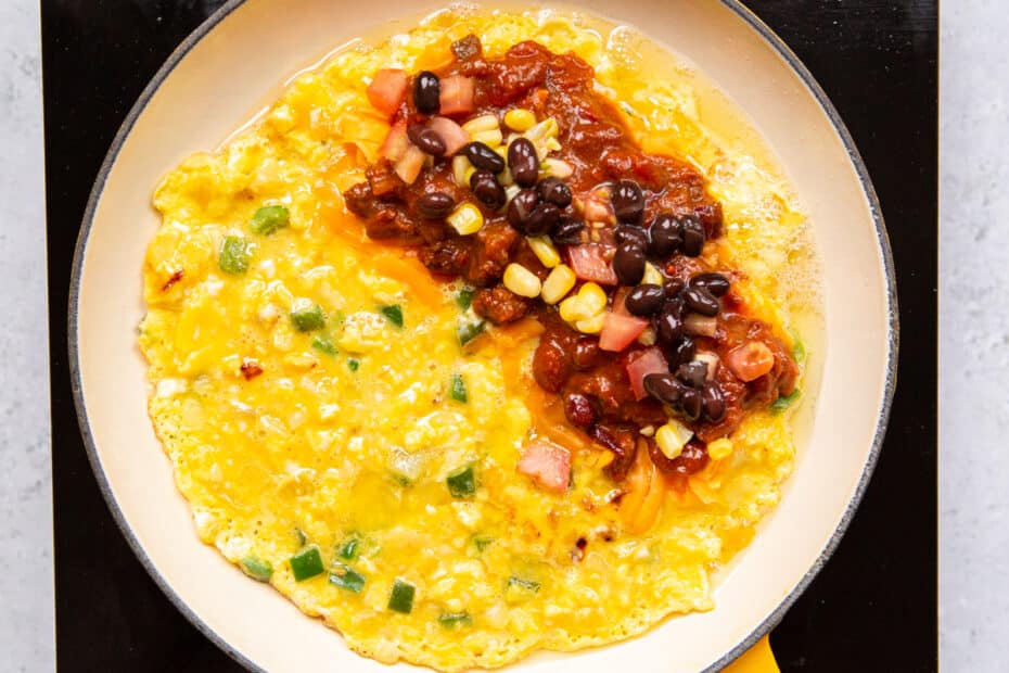 Chili Cheese Omelette | Golden Truffle