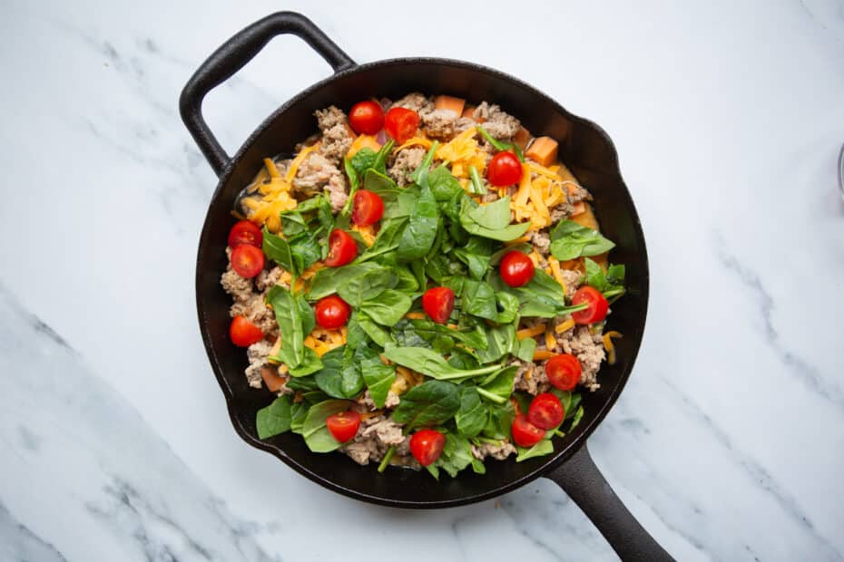 Ground Turkey Breakfast Skillet Casserole | Golden Truffle