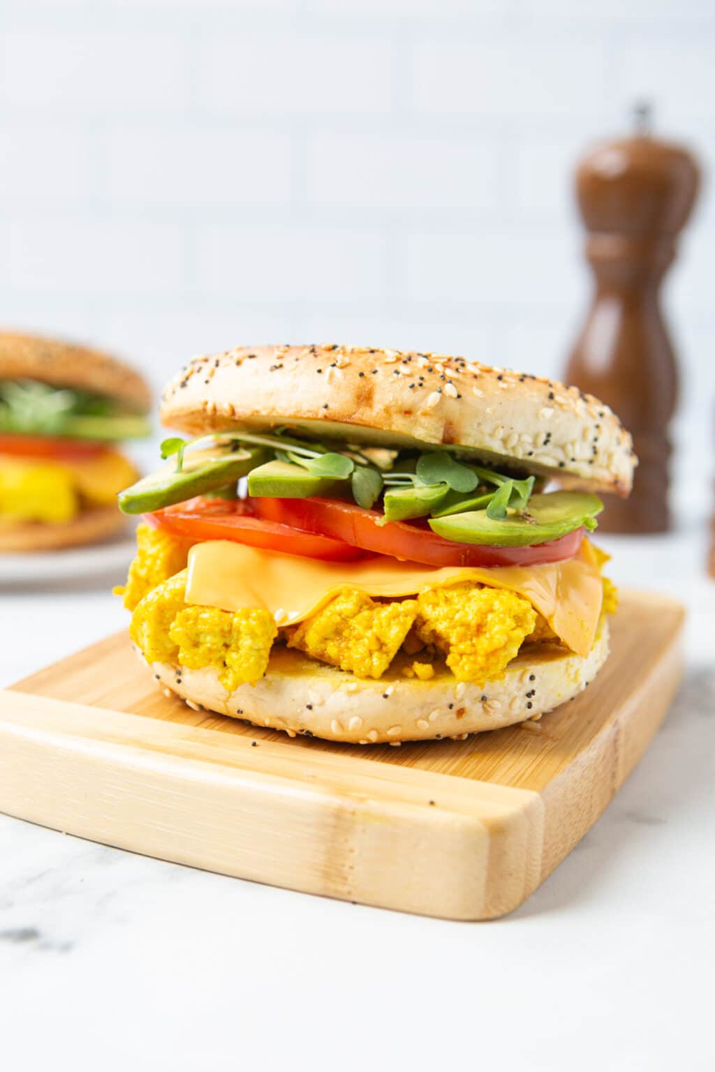 Avocado Bagel Sandwich | Golden Truffle