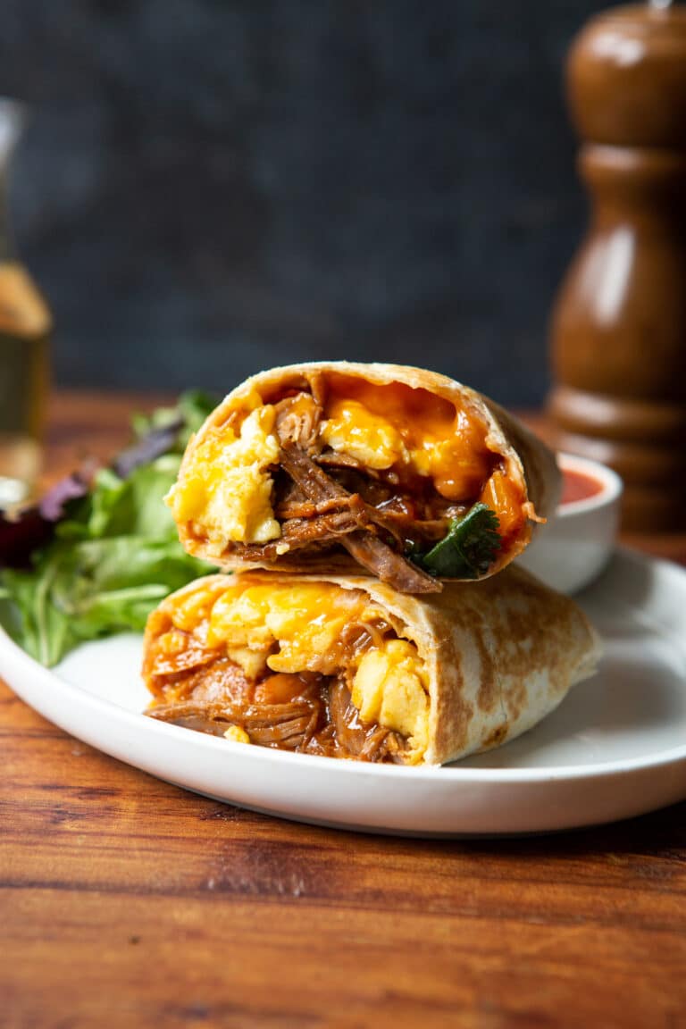 Pulled Pork Breakfast Burrito | Golden Truffle