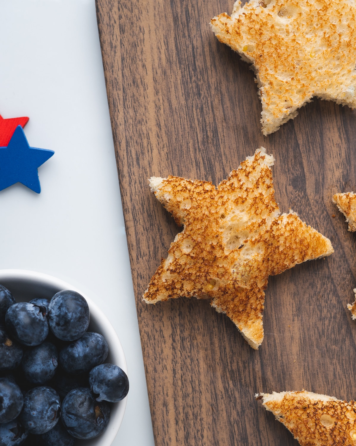 Fourth of July Stars & Stripes Toast | Golden Truffle
