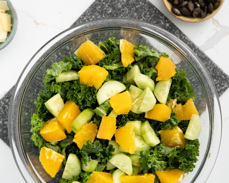 Kale Cucumber Salad | Golden Truffle