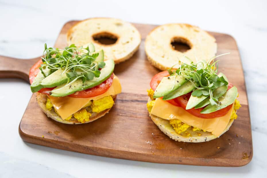 Avocado Bagel Sandwich | Golden Truffle