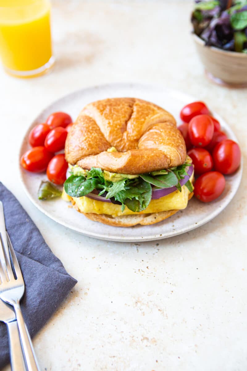 Vegetarian Croissant Sandwich | Golden Truffle